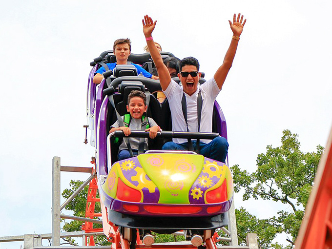 Hold onto your dentures, folks! This coaster drops faster than your teenager's phone battery.