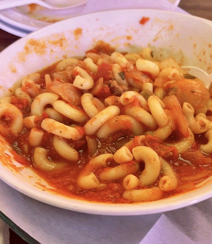 Comfort in a bowl! This hearty goulash is like a warm blanket for your stomach, perfect for those chilly Michigan nights when only pasta will do.