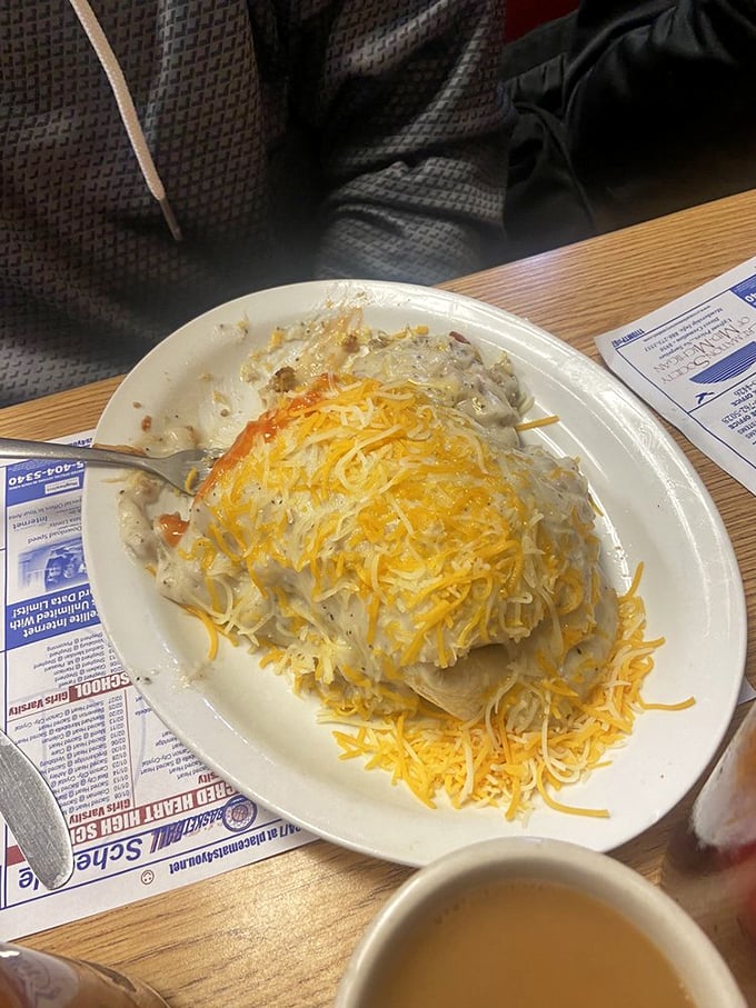 The Mexican Burrito: Where breakfast meets fiesta! It's like your taste buds took a vacation south of the border.