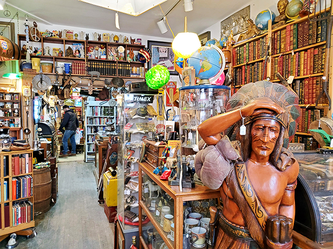 It's not hoarding if it's curated! This cornucopia of curiosities would make even Indiana Jones hang up his hat in awe.