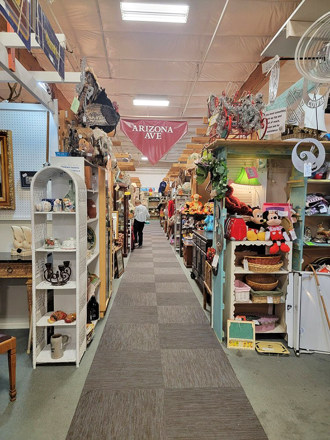 Welcome to Arizona Avenue, where every booth is a new state of mind. Just don't expect any Grand Canyon-sized discounts here!