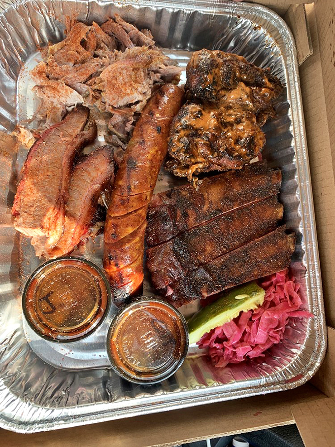 Behold, the carnivore's delight! This spread is so good, it might just make vegetarians question their life choices.