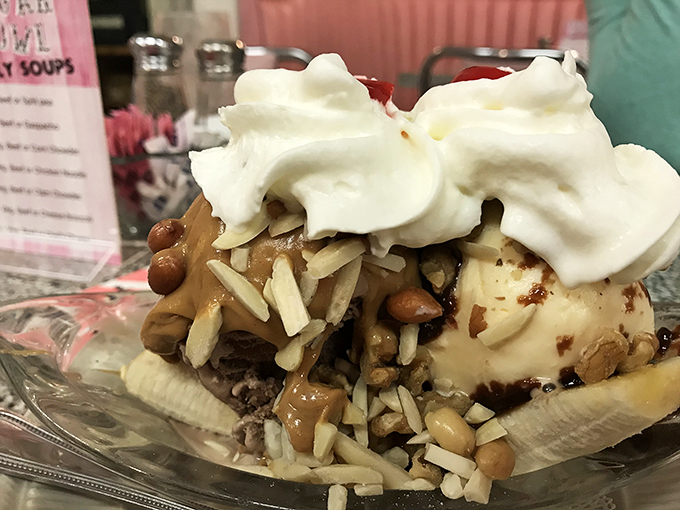 Double scoop of happiness! These ice cream scoops aren't just dessert; they're edible therapy in a classic glass dish.