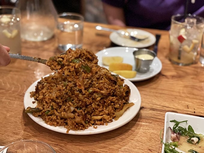 Who said vegetarians can't have fun? This veggie paella is proof that plants know how to party too!