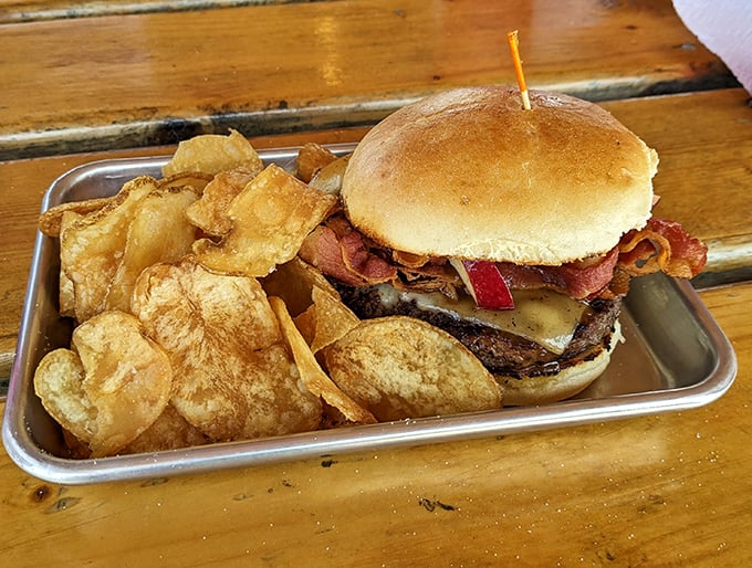 This isn't just a burger, it's a work of art. Each bite is a symphony of flavors that'll make your taste buds do a happy dance.