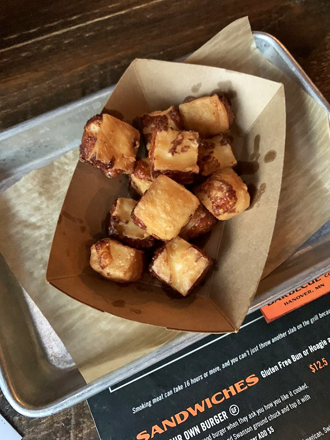 Cheese, please! These bite-sized morsels of melty goodness are so addictive, they should come with a warning label. Resistance is futile!