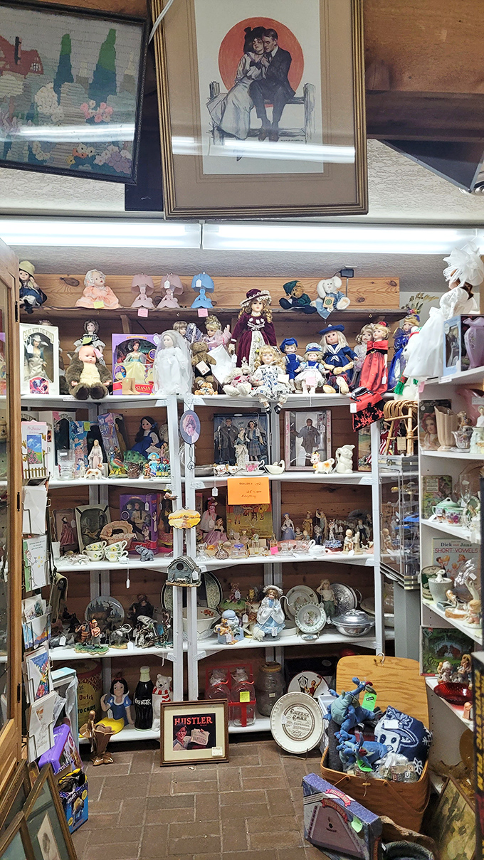 It's like "Toy Story" meets "Night at the Museum" in here. These dolls have seen things, and they're not telling... or are they?