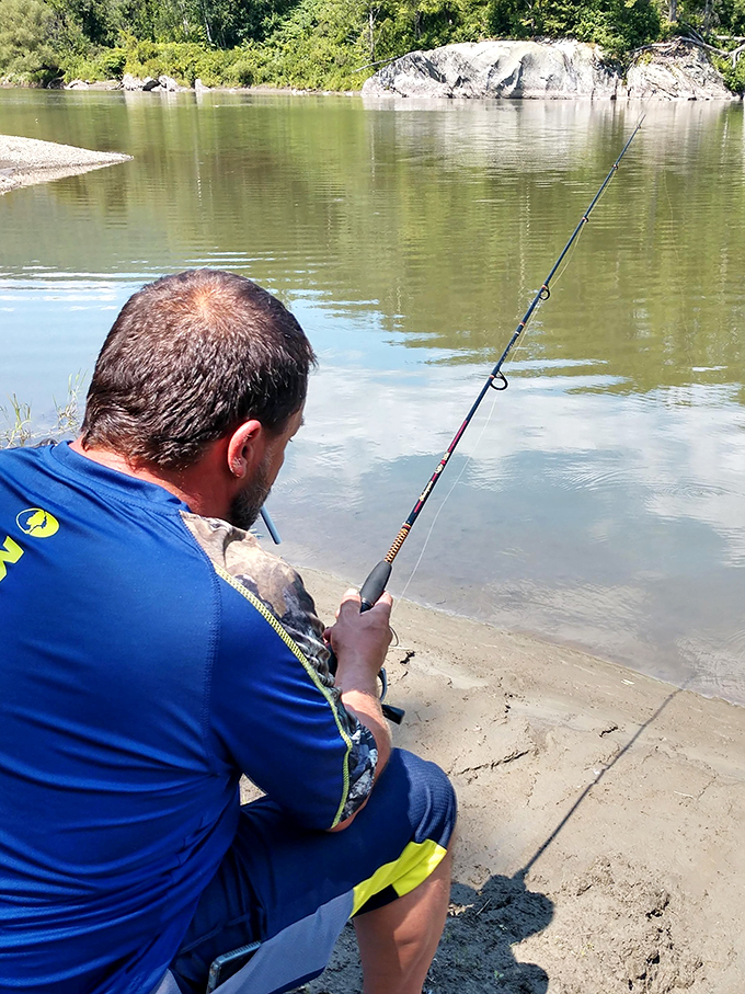 The old man and the stream: Channeling his inner Hemingway, this angler proves that sometimes the best catch of the day is a moment of pure tranquility.