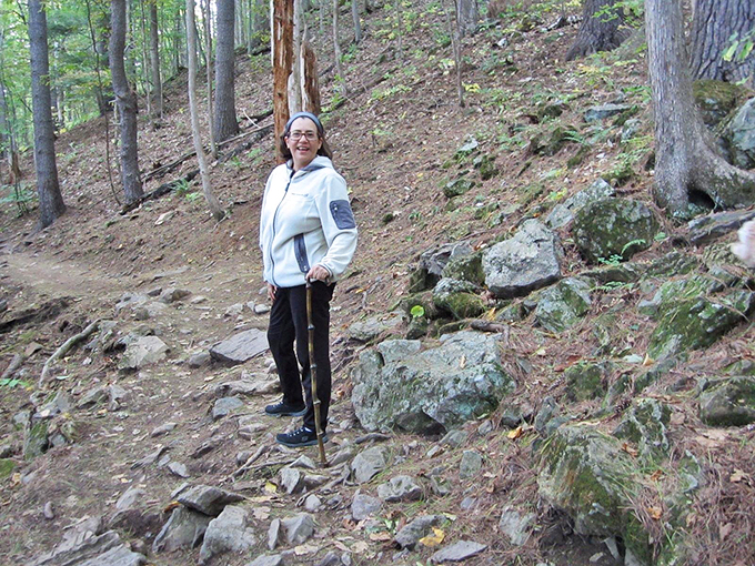 Hiking: Where every step is a journey and every view is a destination. This trail's got more twists than a Vermont maple creemee!