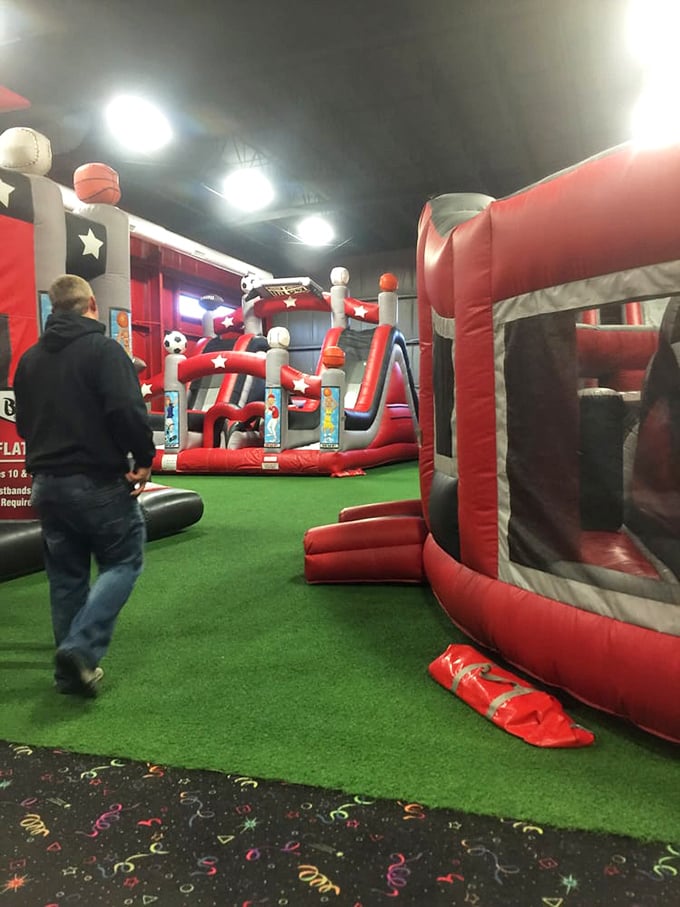 A bouncy castle fit for royalty! This inflatable playground is where gravity takes a vacation and giggles reign supreme.