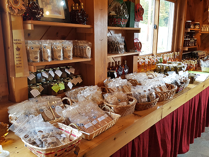 Maple madness on display! From syrup to candy, it's a sweet-tooth's paradise. Dentists, look away now!
