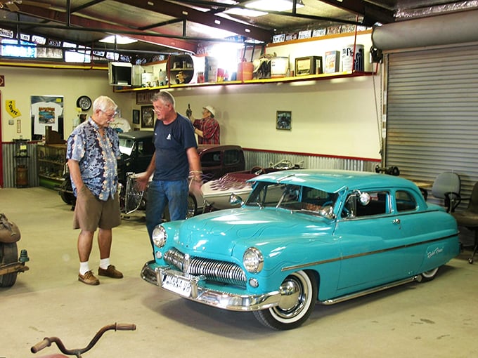 "So, you're telling me these aren't just really far away?" Visitors marvel at the intricate details of these pocket-sized cruisers.