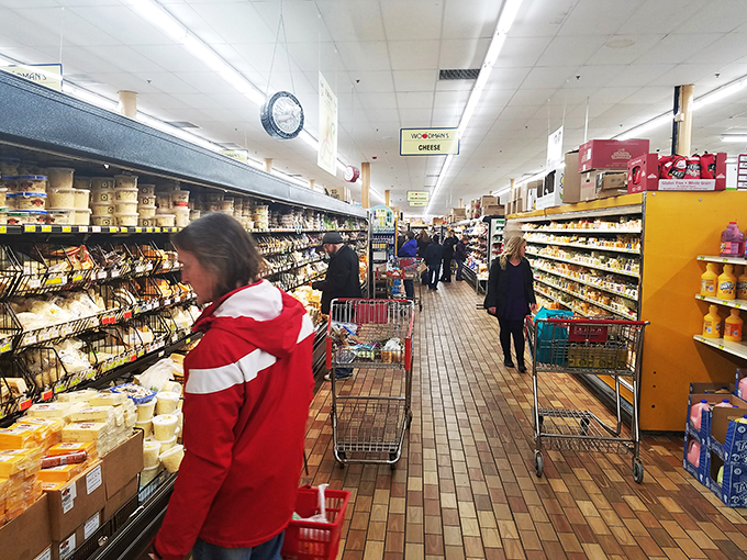 Where everybody knows your name... or at least your favorite cheese. Woodman's aisles are like a social club for food enthusiasts, where strangers bond over their mutual love for obscure snacks.