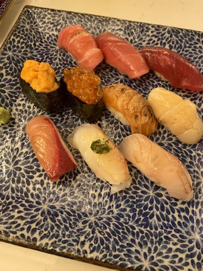 Sushi so fresh, it might just swim off your plate. This colorful array is like edible art &ndash; almost too pretty to eat. Almost.