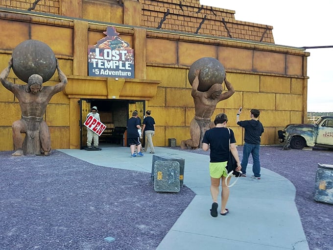 Brave souls venture into the Lost Temple. Will they emerge victorious, or just really, really ready for a bratwurst?