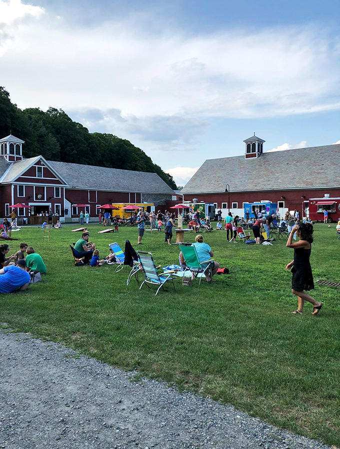 It's like Woodstock for farm enthusiasts! Retreat Farm's events bring folks together faster than you can say "free-range organic kale smoothie."