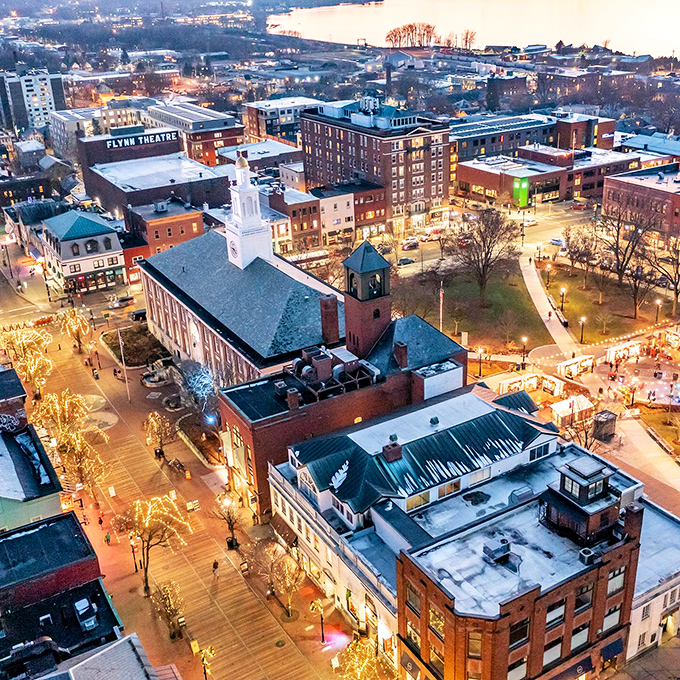 Burlington: Where hipsters and holiday spirit collide. Church Street becomes a winter wonderland of local charm.