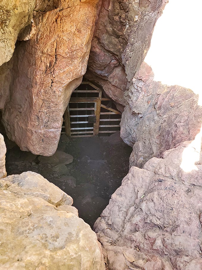 Mirror, mirror on the ground, what's the coolest cave around? This underground pool is serving some serious mystical vibes.