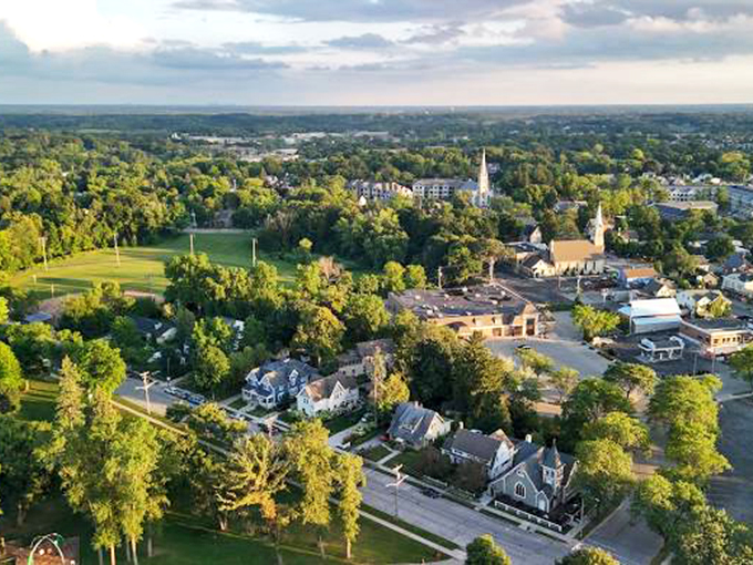 Cedarburg ahead! Time to park the car and let your feet do the driving down this charming historic main street.