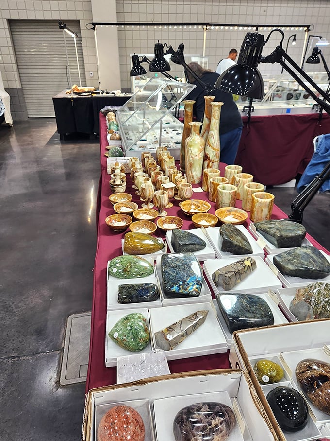 "X marks the spot!" This Batavia boutique is a treasure map come to life, each aisle promising new geological booty.