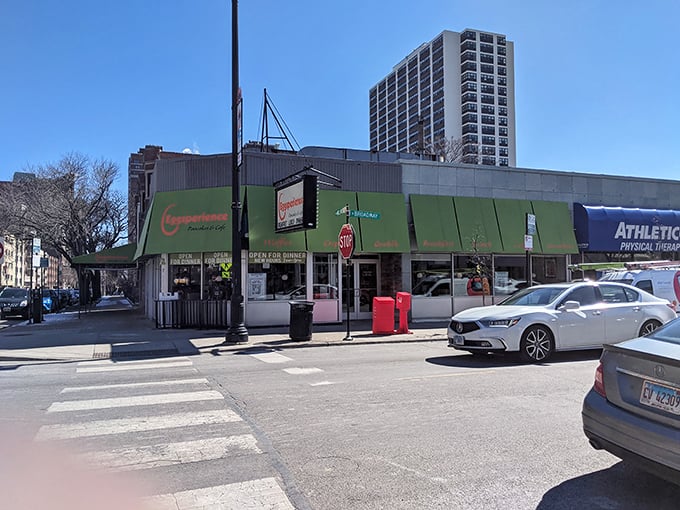 Eggsperience: Where breakfast puns come to life! This cheerful spot looks egg-cellent for cracking into your morning routine.