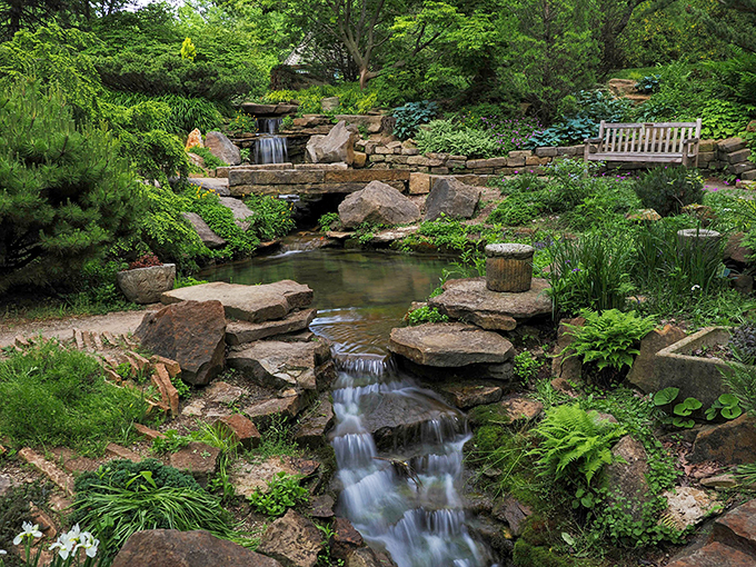 "Alice's Wonderland meets Ohio's heartland in this whimsical garden escape. Mad Hatter tea party, anyone?"
