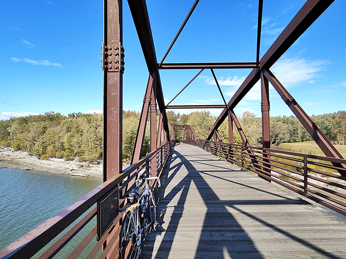 Walk on water? Nah, bike on water! This causeway brings your cycling dreams to life.