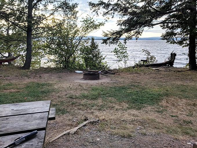 Castaway chic at its finest. This lakeside campsite is so idyllic, even Tom Hanks would trade Wilson for a stay here.
