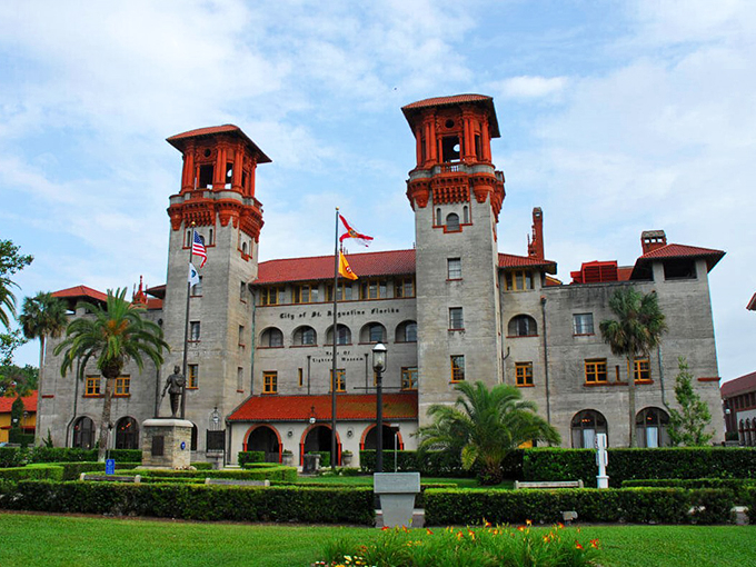Gilded Age glamour meets Florida sunshine in this architectural confection. It's like Downton Abbey took a vacation and never left!