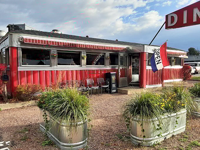 Parkway Diner: Where red and chrome meet eggs and home. This roadside beauty is a beacon of hope for hungry travelers.