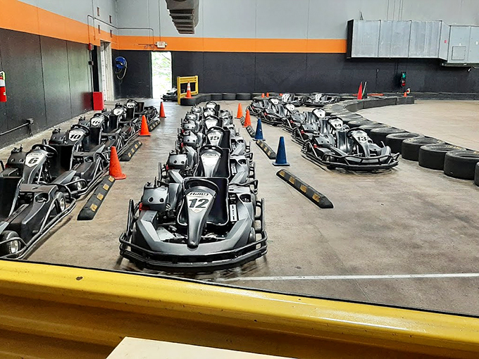 Indoor speed demons, unite! ProKART's twisting track promises high-octane thrills without weather worries.