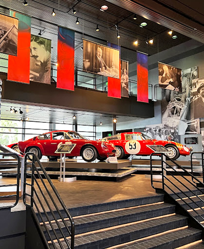 Red-hot racing legends await. These sleek machines make you want to don a racing suit and pretend you're at Le Mans.