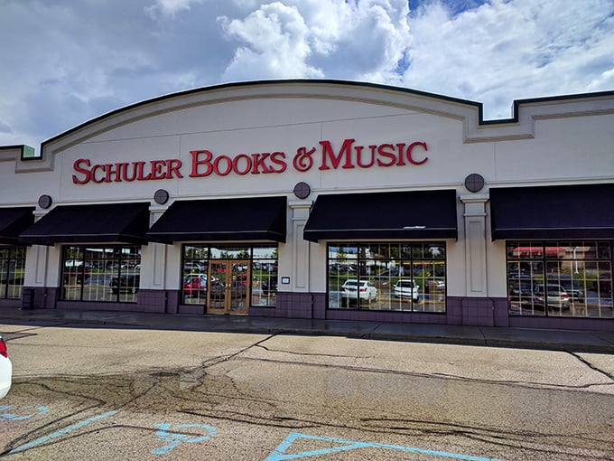 Road trip rule #2: Always stop where you can refuel both your car and your brain.