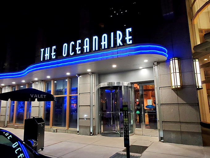 Cruise into class on your culinary road trip! The Oceanaire is like finding a luxury yacht in a sea of food trucks.