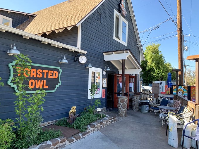 Hoot if you love breakfast! This owl's nest serves up charm by the plateful.