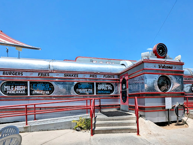 By day, it's shiny. By night, it's electric. 5 & Diner is always ready for its close-up!