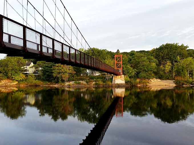 Part bridge, part thrill ride, this historic span has been giving pedestrians wobbly knees since 1892.