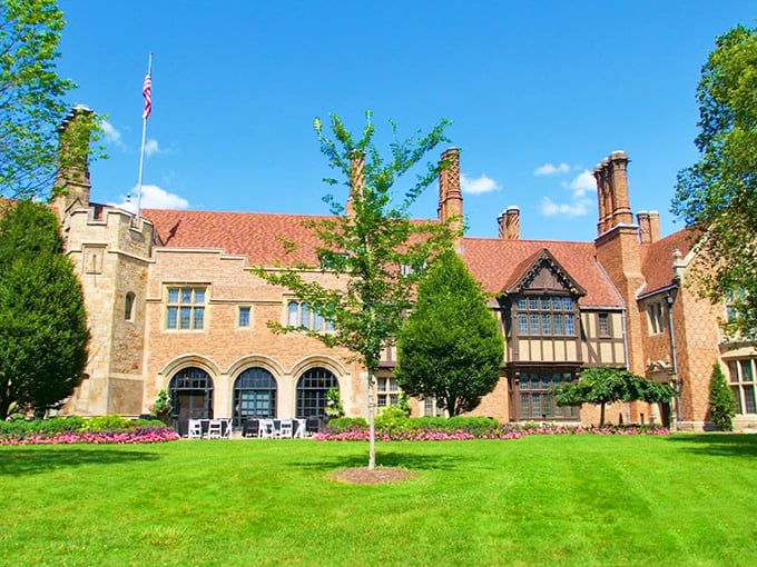 Architectural eye candy! Meadow Brook's facade is so intricate, it makes gingerbread houses look like amateur hour.