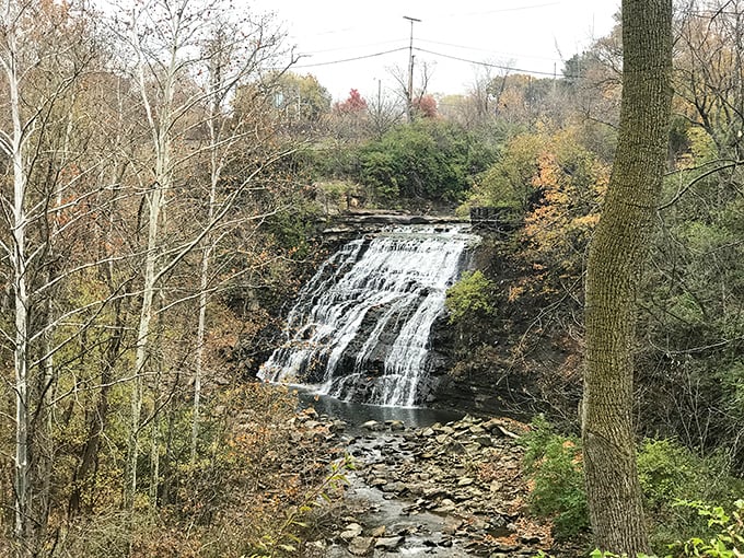Urban waterfall? It's not an oxymoron, it's Mill Creek Falls &ndash; Cleveland's natural mic drop.