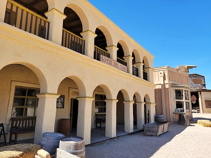Pit stop or movie set? Why not both! Stretch your legs in the Old West's answer to Hollywood.