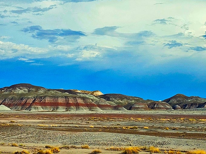 Sunset on steroids: The landscape looks like it's permanently caught in the most spectacular golden hour ever.