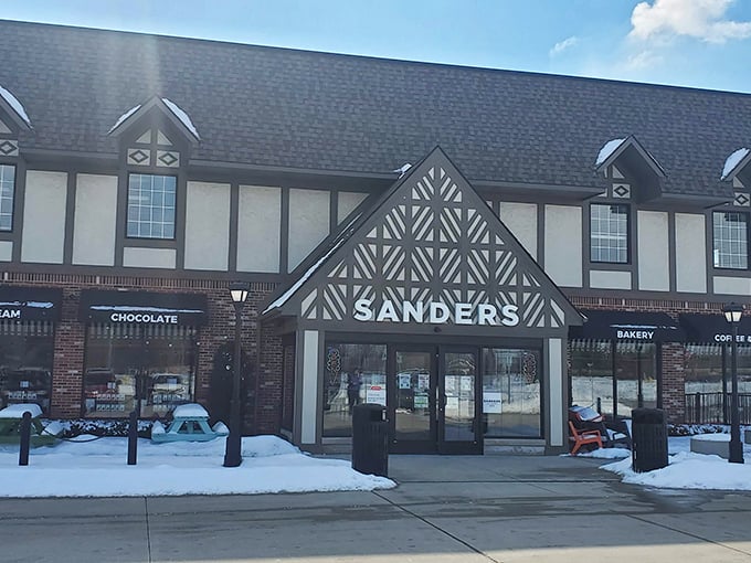 Step into Sanders, where every day is cheat day. It's not just candy, it's a Michigan institution &ndash; sweeter than a Tigers' World Series win.