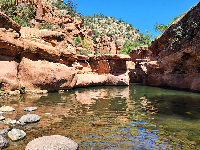 Don't let the name fool you. This crystal-clear pool is nature's perfect swimming hole.