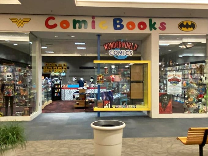 Inside, it's a wonderland of sequential art. You'll need a Mad Hatter's pocket watch to keep track of time here!