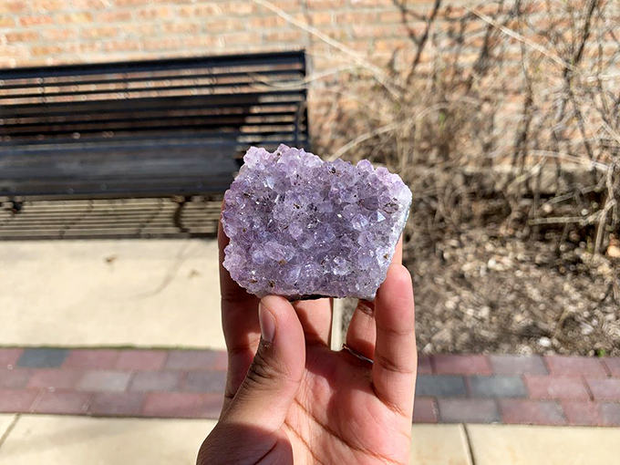 Purple reign! This amethyst cluster is fit for royalty &ndash; or anyone who wants to feel like a crystal-wielding wizard.