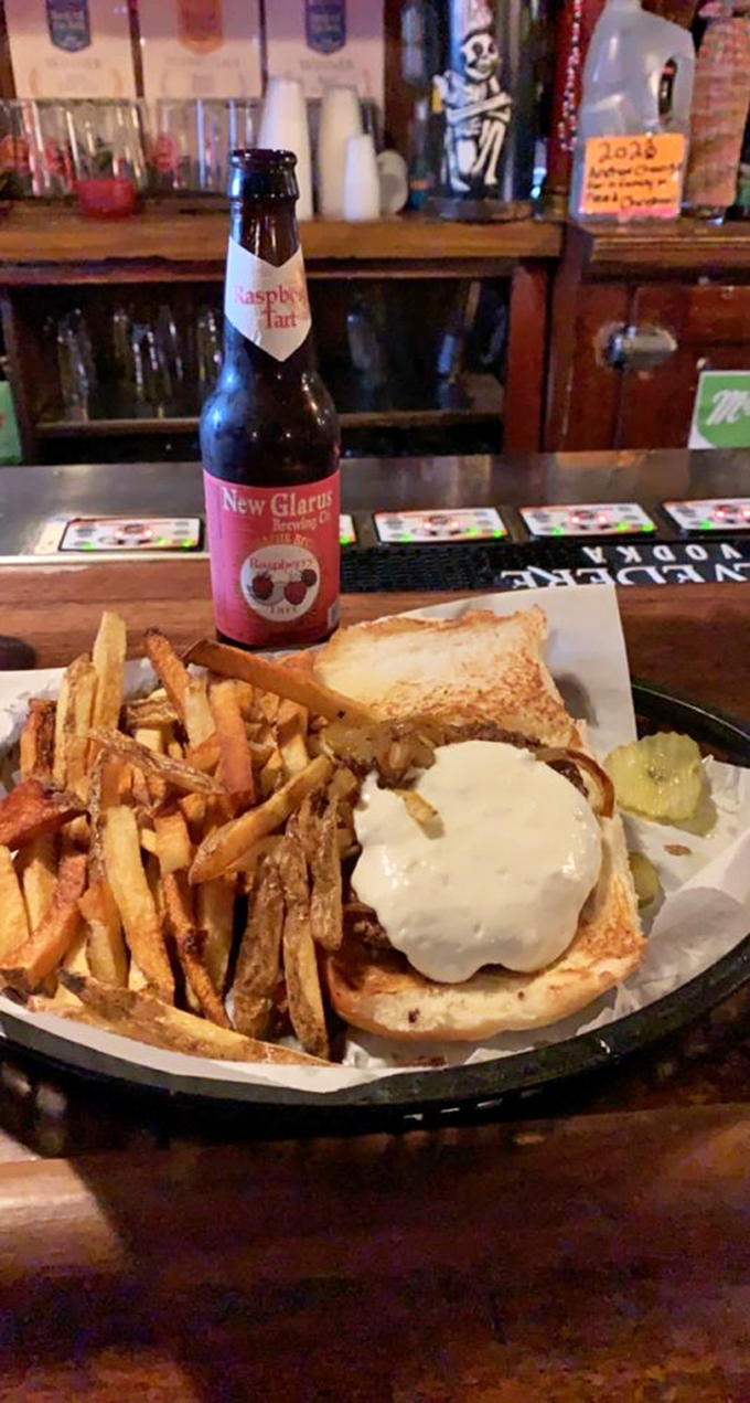 Blue cheese burger, you had me at hello. This bad boy's got more layers than a Shakespeare play, and twice the drama.