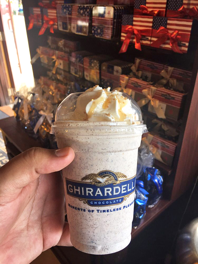 Holy flavor explosion, Batman! This shake is like a superhero team-up of chocolate, banana, and sea salt caramel – saving the world, one sip at a time.