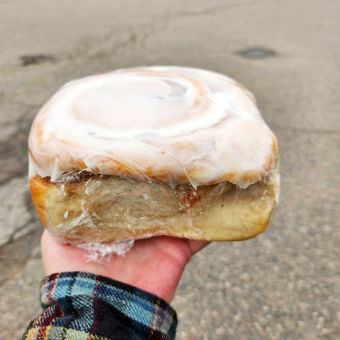 Cinnamon roll or work of art? This spiral of sugary perfection is what dreams &ndash; and stretchy pants &ndash; are made of.