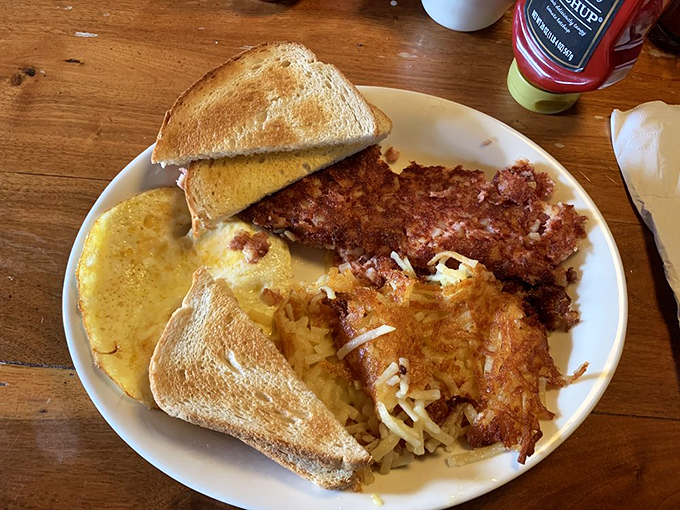 Breakfast of champions or hangover cure? This hearty plate is ready to take on both roles with gusto.