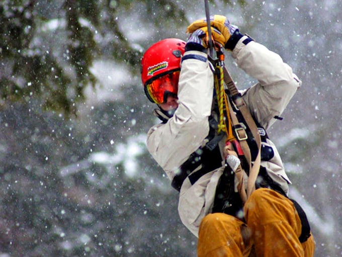 Winter wonderland or aerial playground? At ArborTrek, you don't have to choose. Jack Frost has nothing on these cool customers!